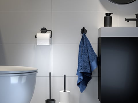 Industriële badkamer inspiratie | Zwart sanitair & stoere ...